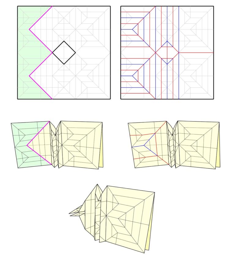 How to Collapse Box Pleated Crease Pattern? | Abrashi Origami School